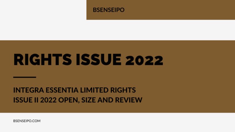 Integra Essentia Limited Rights Issue II 2022 - BSE NSE IPO