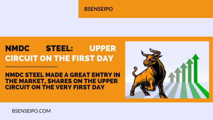 NMDC Steel great entry in the market, shares on the upper circuit on ...